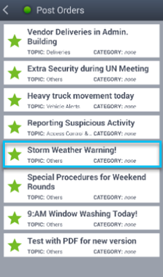 m-Post User Training - Post Orders (Android) – Guardtek & Smartforce