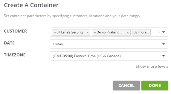 Dashboard - Adding a Container, Widget and New Page – Guardtek & Smartforce