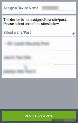 Self-Registering an m-Post Device (Android) – Guardtek & Smartforce