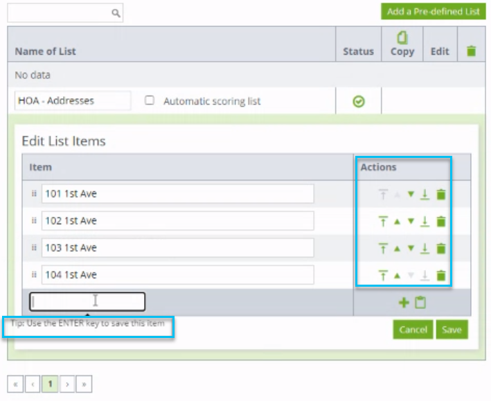 Using a Pre-defined List – Guardtek & Smartforce