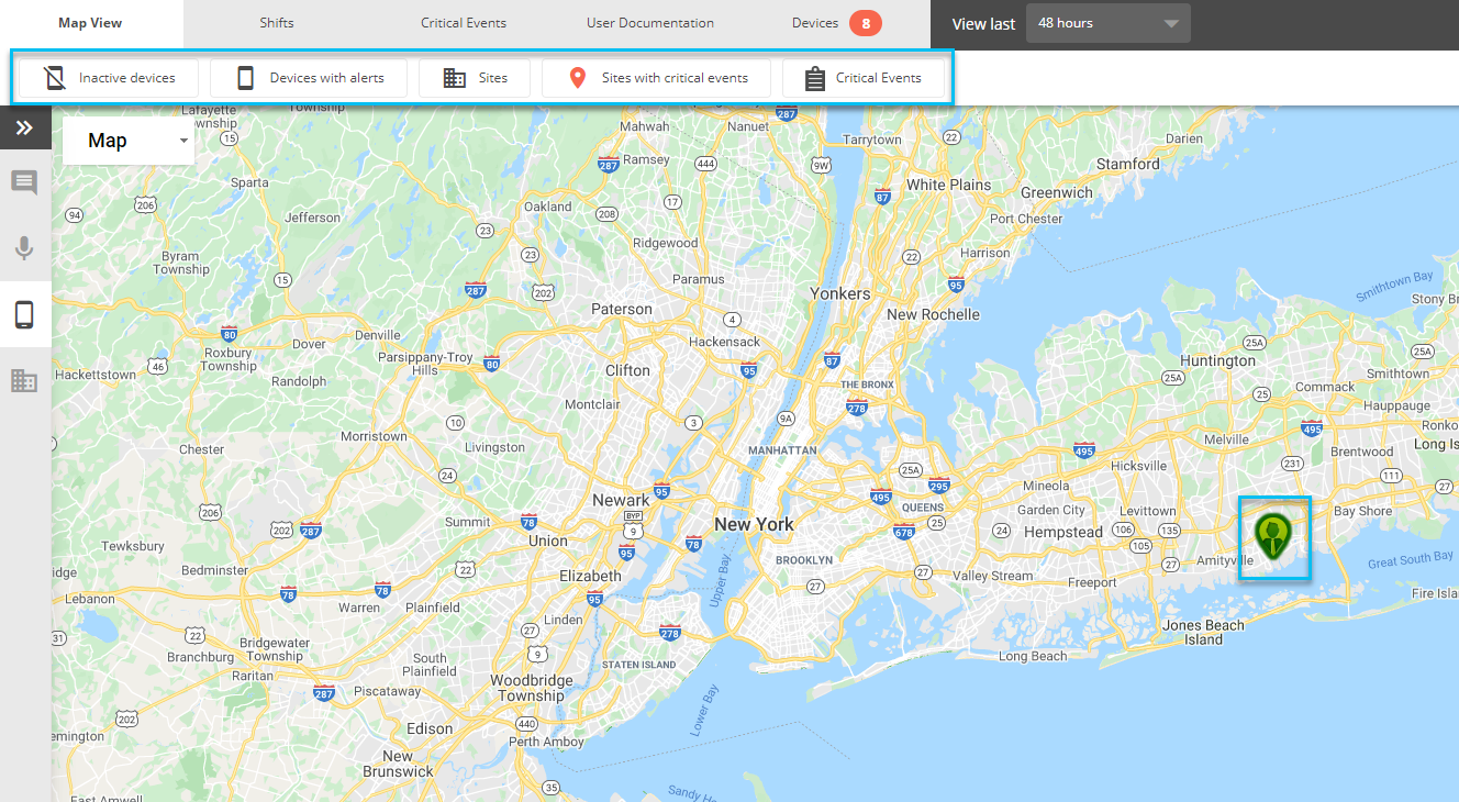 The Command Center - The Map View Module – Guardtek & Smartforce