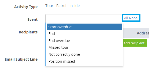 Manage Tour Notifications – GuardTek Help Center