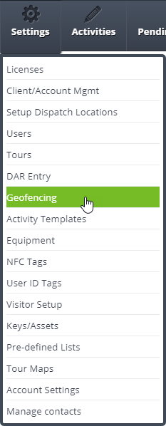 Creating and Editing a Geofence – Guardtek & Smartforce