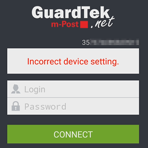 m-Post Error: Incorrect Device Setting – Guardtek & Smartforce
