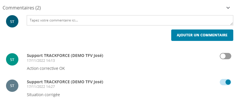 Consulter les commentaires d'un Rapport d'Evénement clôturé – Centre d ...